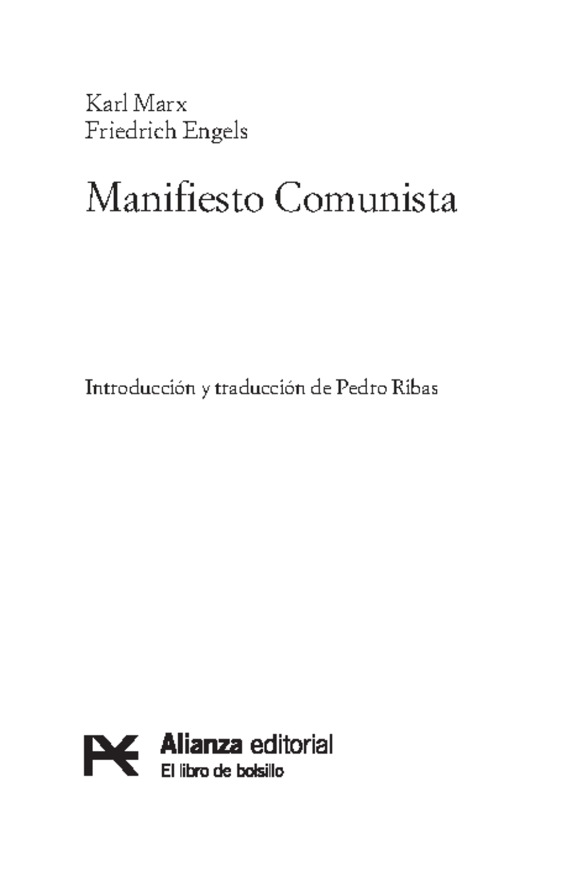 Manifiesto Comunista - Karl Marx y Friedrich Engels - Studocu