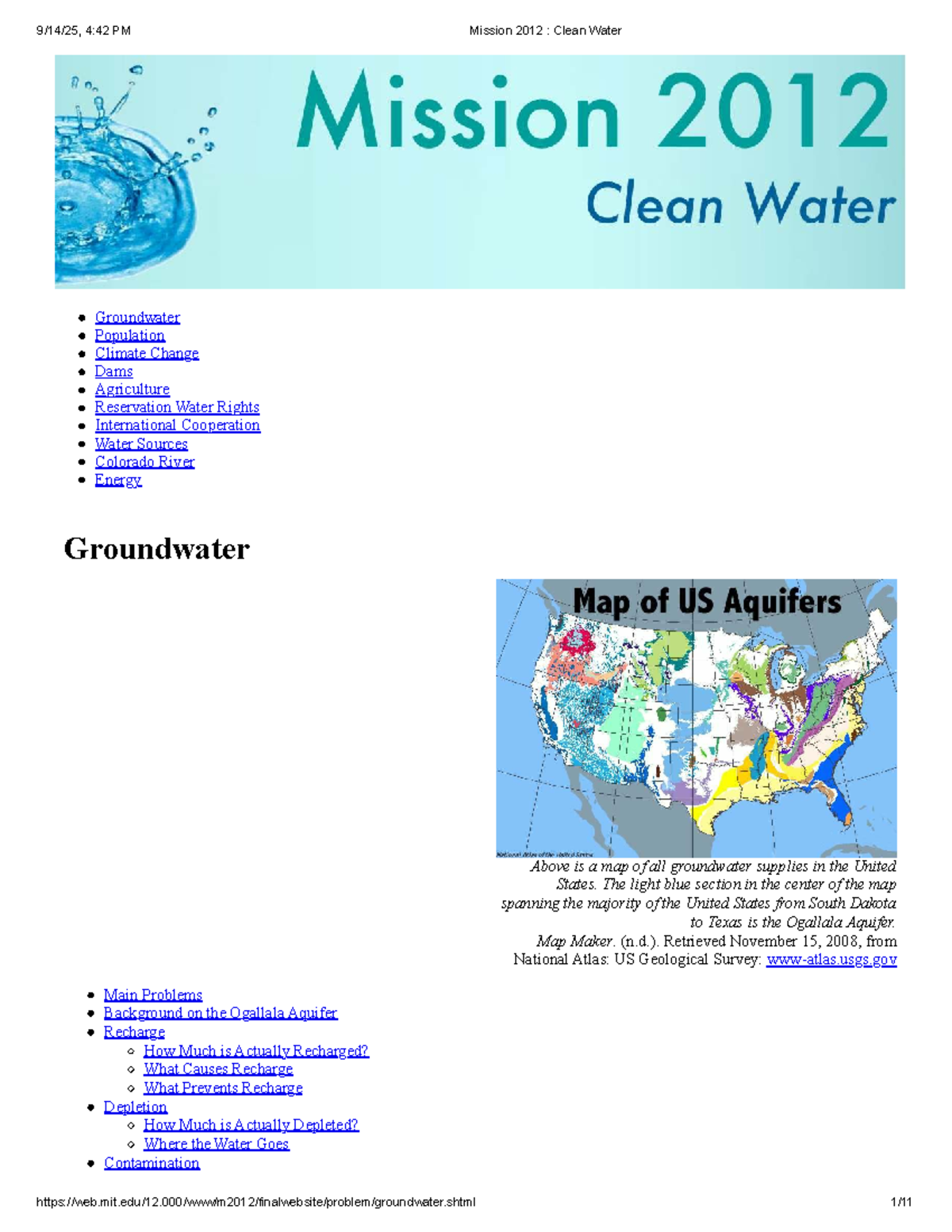 Analysis of Groundwater Depletion and Policies for the Ogallala Aquifer ...