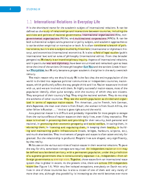 Major Theories of Realism in International Relations (IR 101) - Studocu
