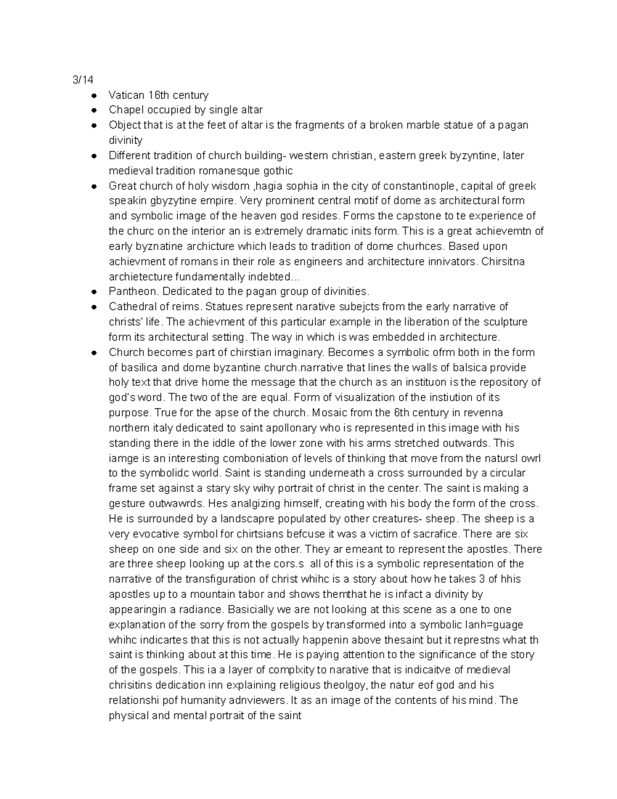 Vis 121 - Byzantine and Gothic Architecture Lecture Notes - Studocu