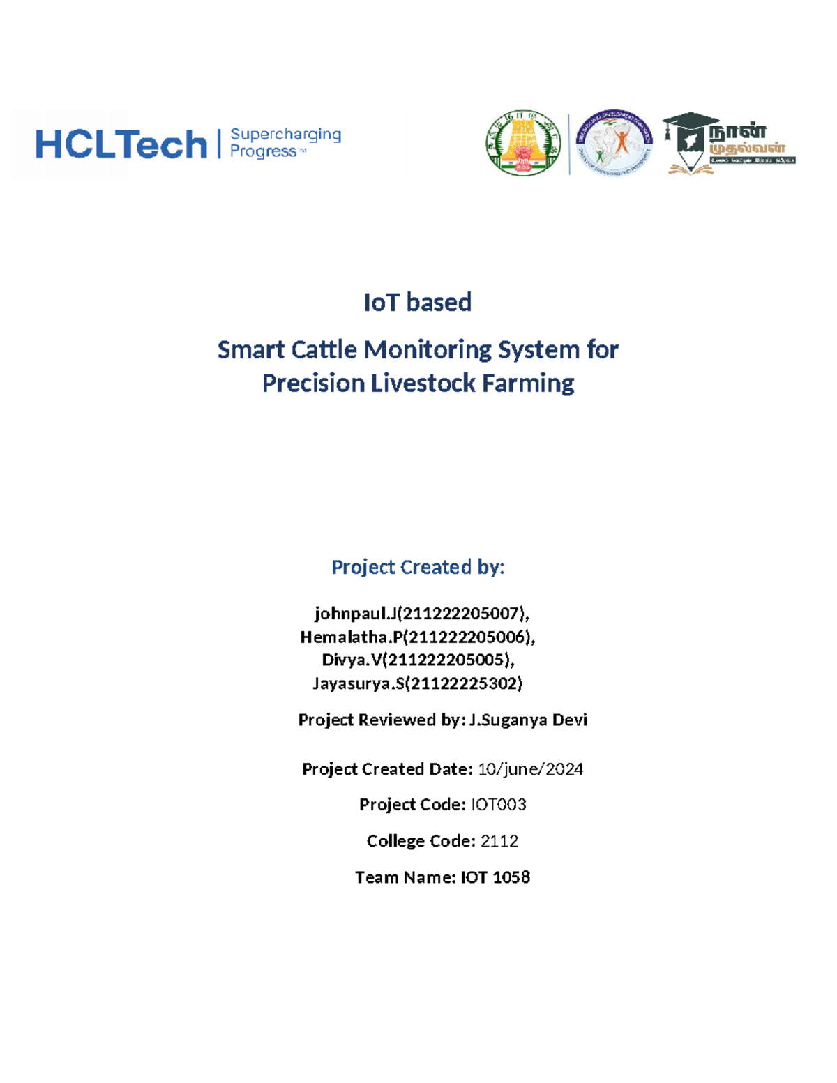 Smart Cattle Monitoring System (IOT) for Enhanced Livestock Farming ...