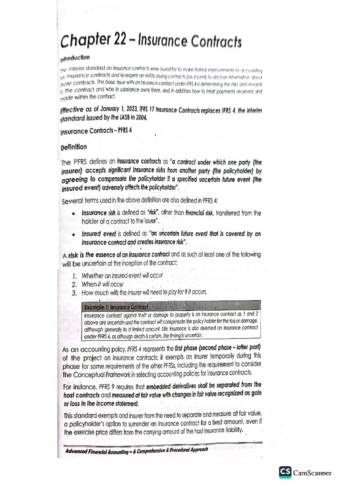 Advanced Financial Accounting: Chapter 22 – Insurance Contracts ...