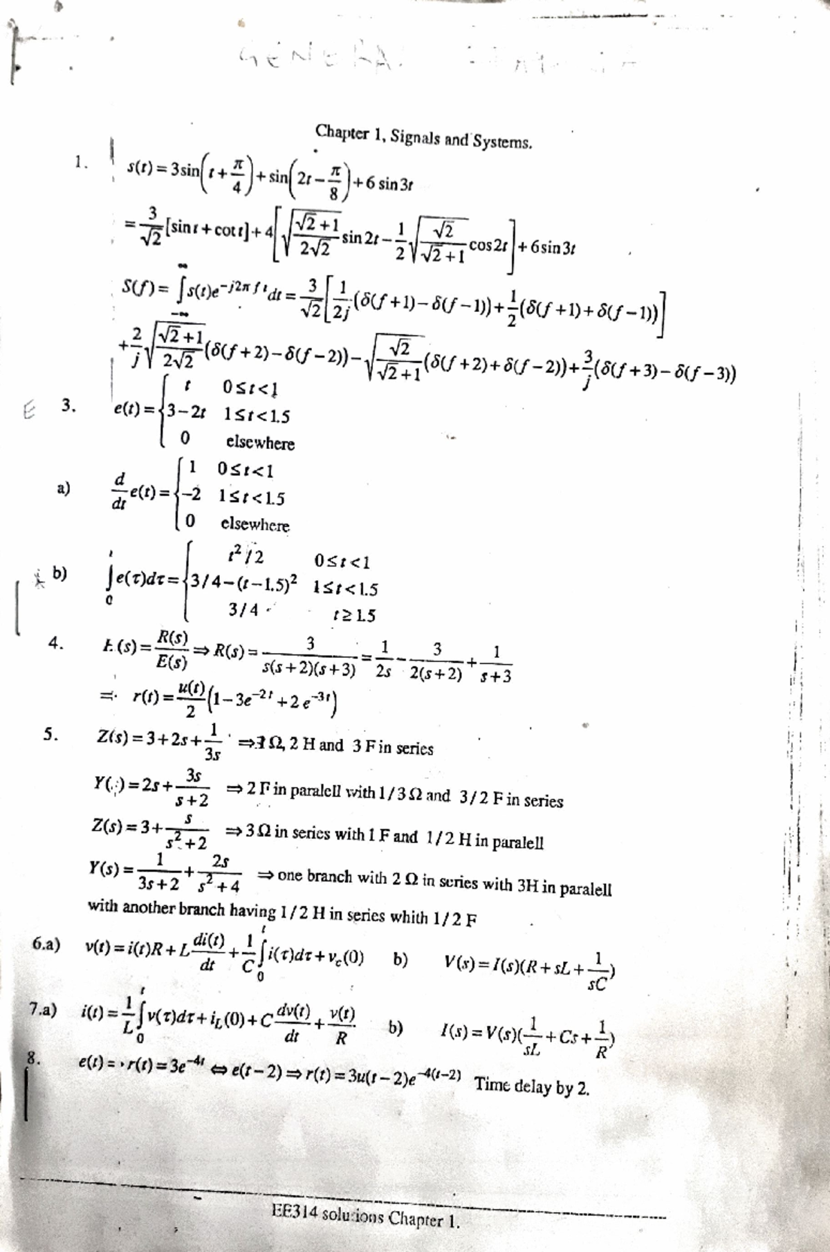 Kuo Network Analysis & Synthesis Solution Manual - Study Guide - Studocu