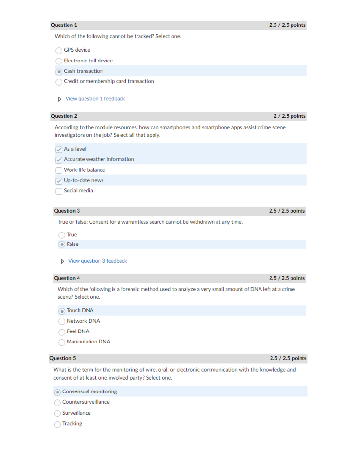 CJ305 Quiz 4-3: Module Four Exam Questions and Answers - Studocu