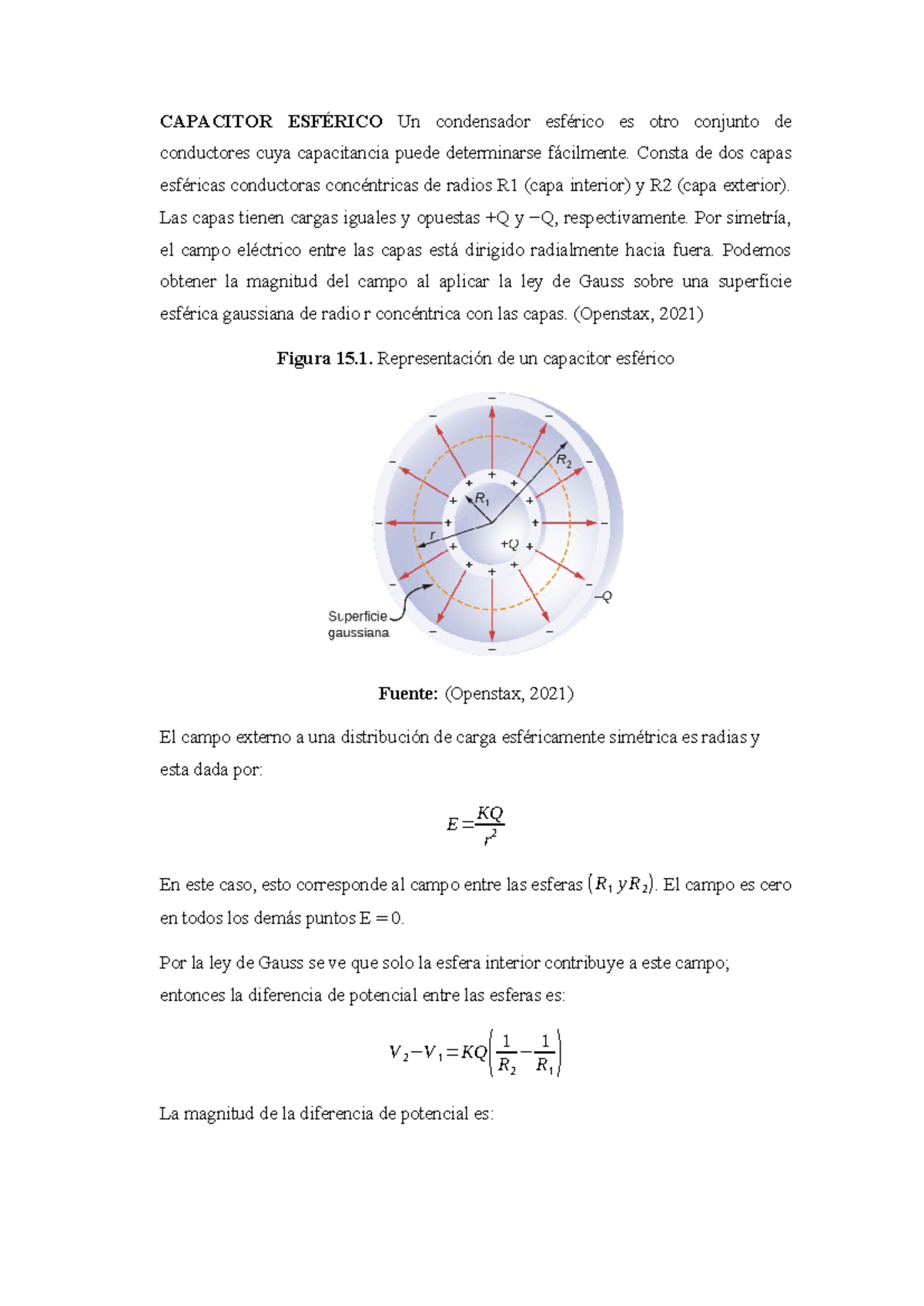 Capacitor Esférico - Física II: Fundamentos y Cálculos de Capacitancia ...