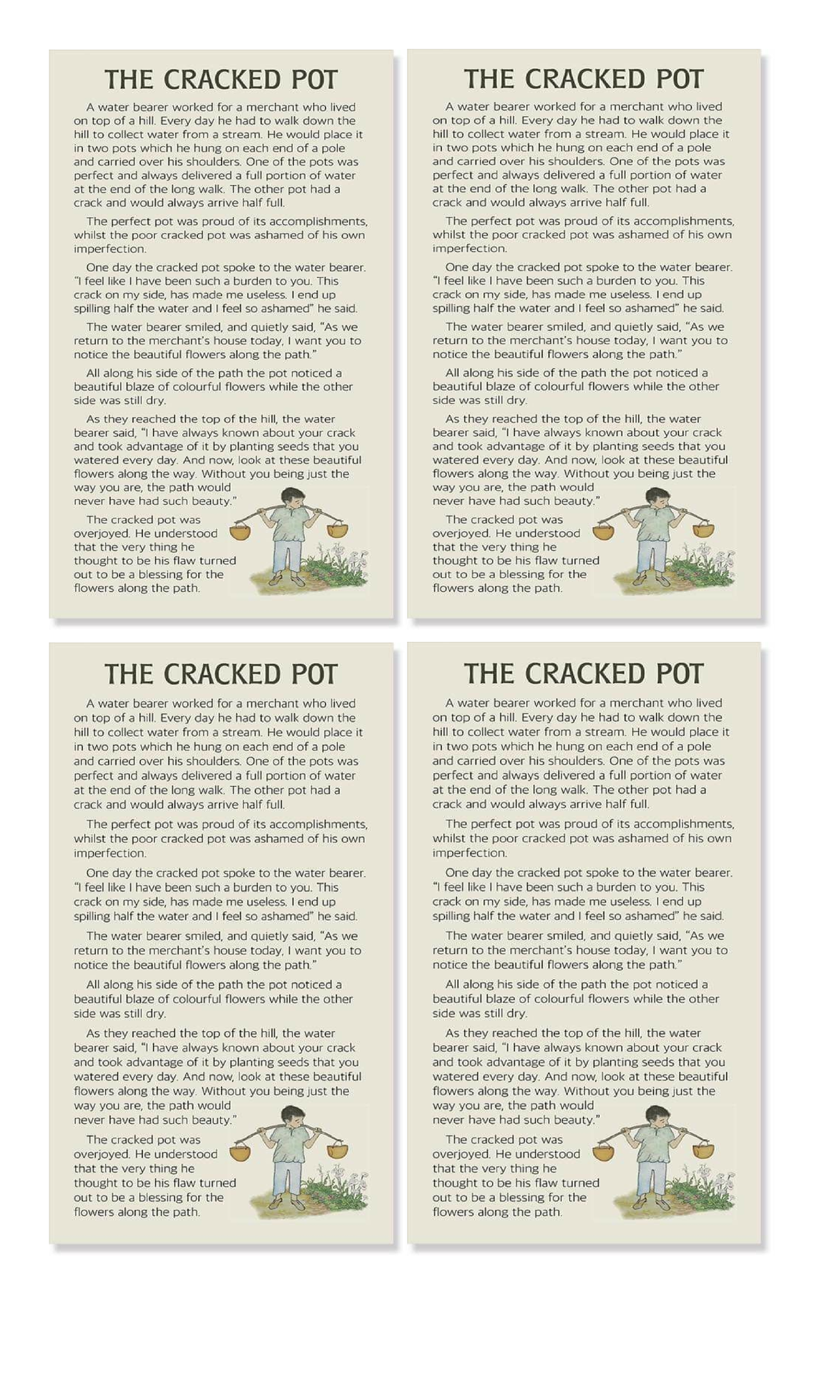 The Cracked Pot: A Story of Acceptance and Inner Beauty - Studocu