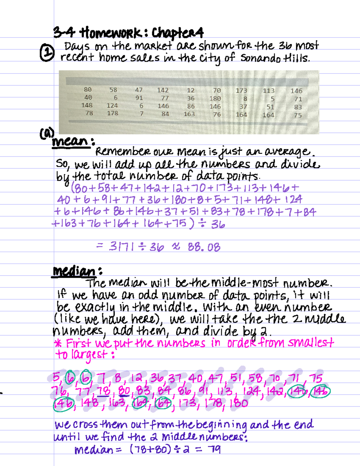 Mat133 Homework: Chapter 4 Analysis and Statistical Measures - Studocu