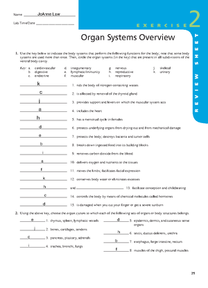 Ex 12 - Lab assignment - 191 Microscopic Anatomy and Organization of ...