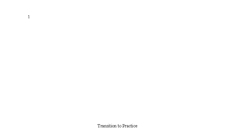 Transition to Practice: Challenges for New Graduate Nurses in Nursing ...