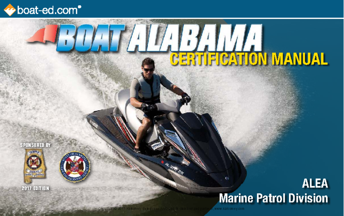Alabama Boater Safety Certification Manual (AL 3717 ZW) - 2017 Edition ...