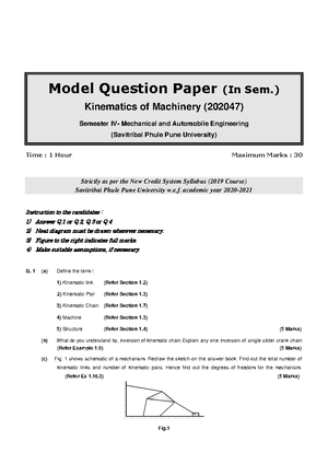 F.E. ENGINEERING MATHEMATICS II & MECHANICS (2019 Pattern) Exam Papers ...