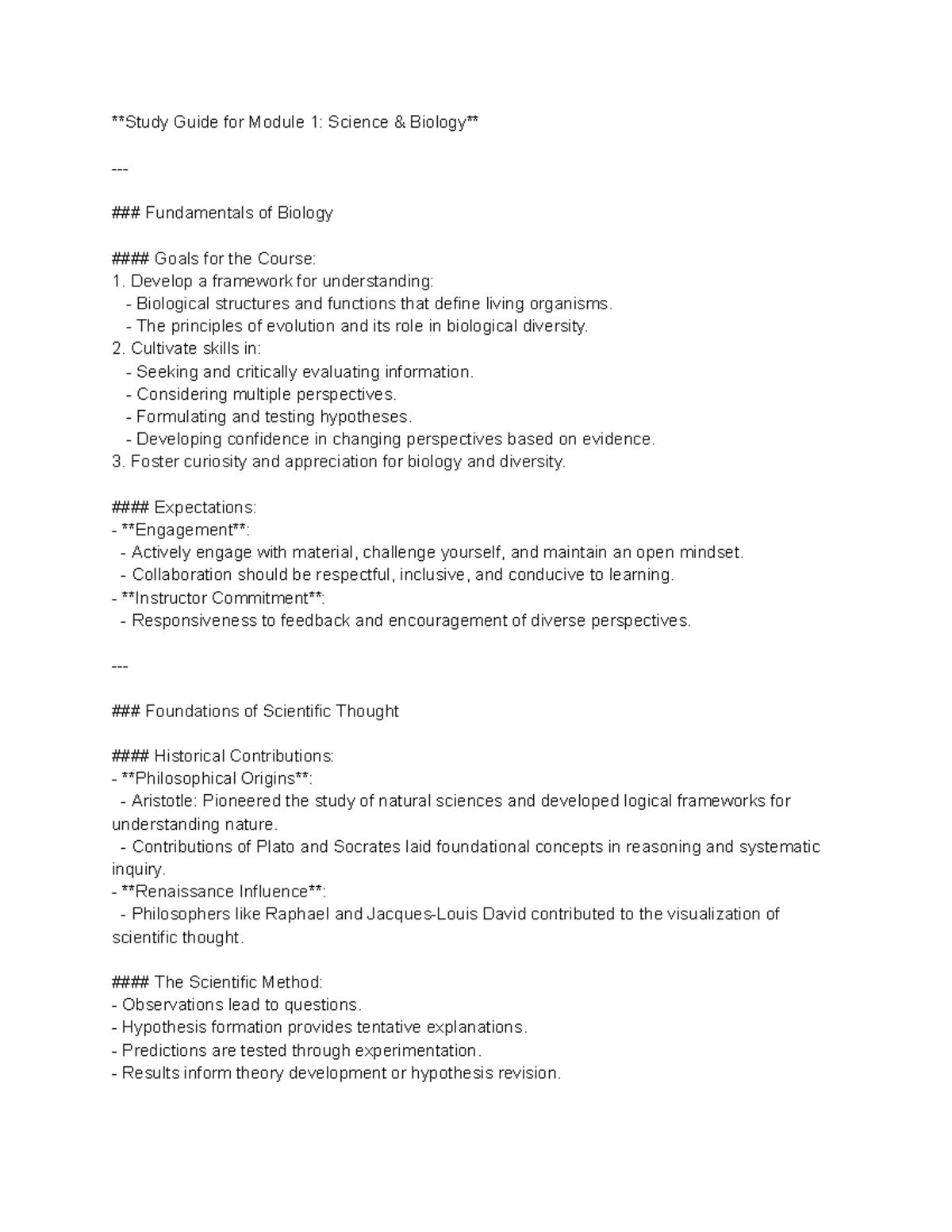 **Study Guide for Module 6: Cell Division & Sexual Reproduction ...