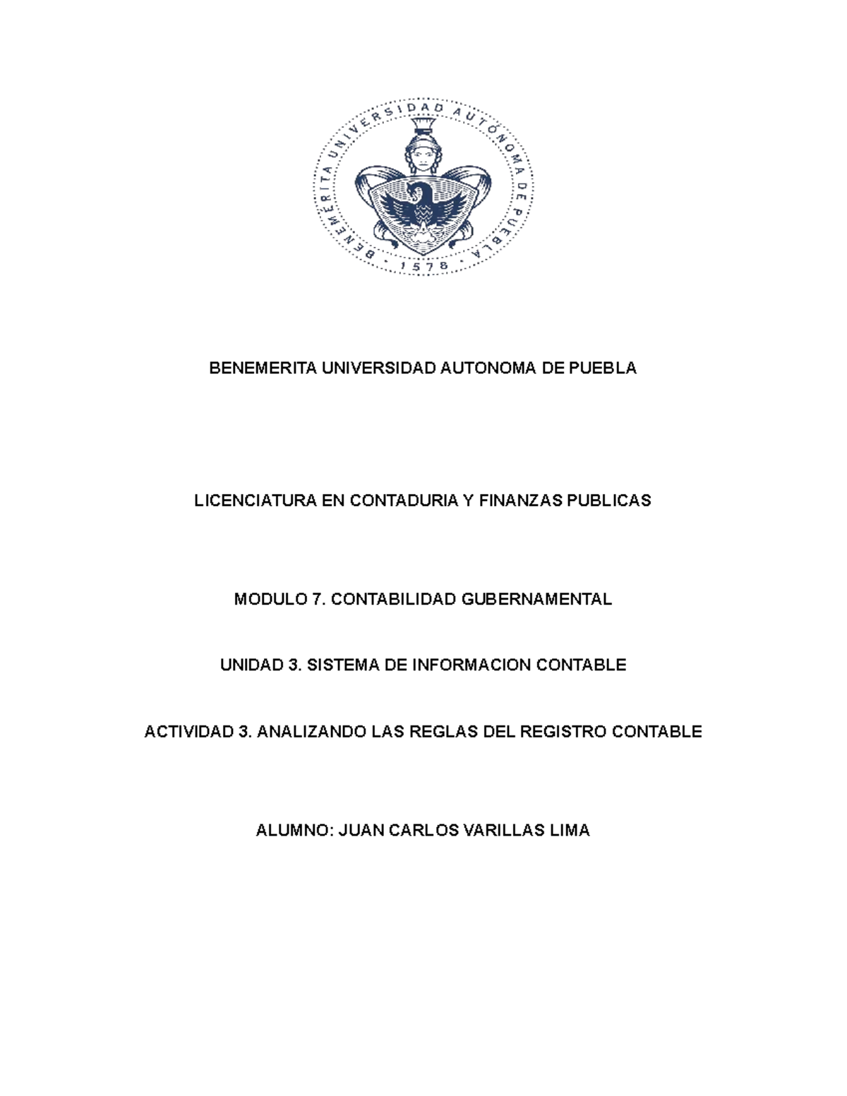 M7 U3 A3JCVL - Análisis de Reglas del Registro Contable en Contabilidad ...