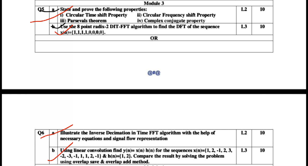 DSP Mod 3 - Properties of DFT & FFT Algorithms Explained - Studocu