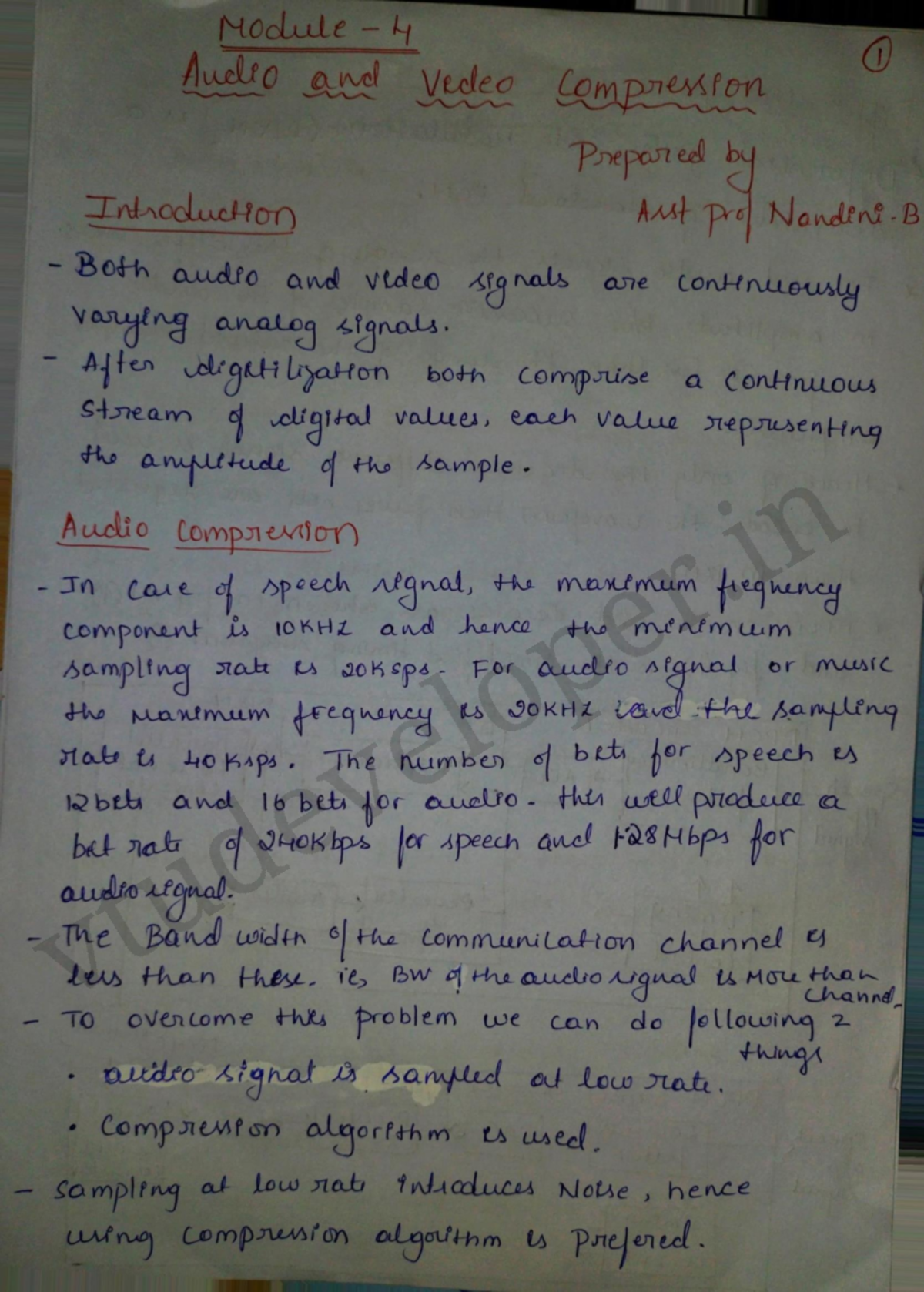 Lecture Notes: Lt IMOcLcte Cc 6) AMI Video Encoding Techniques - Studocu