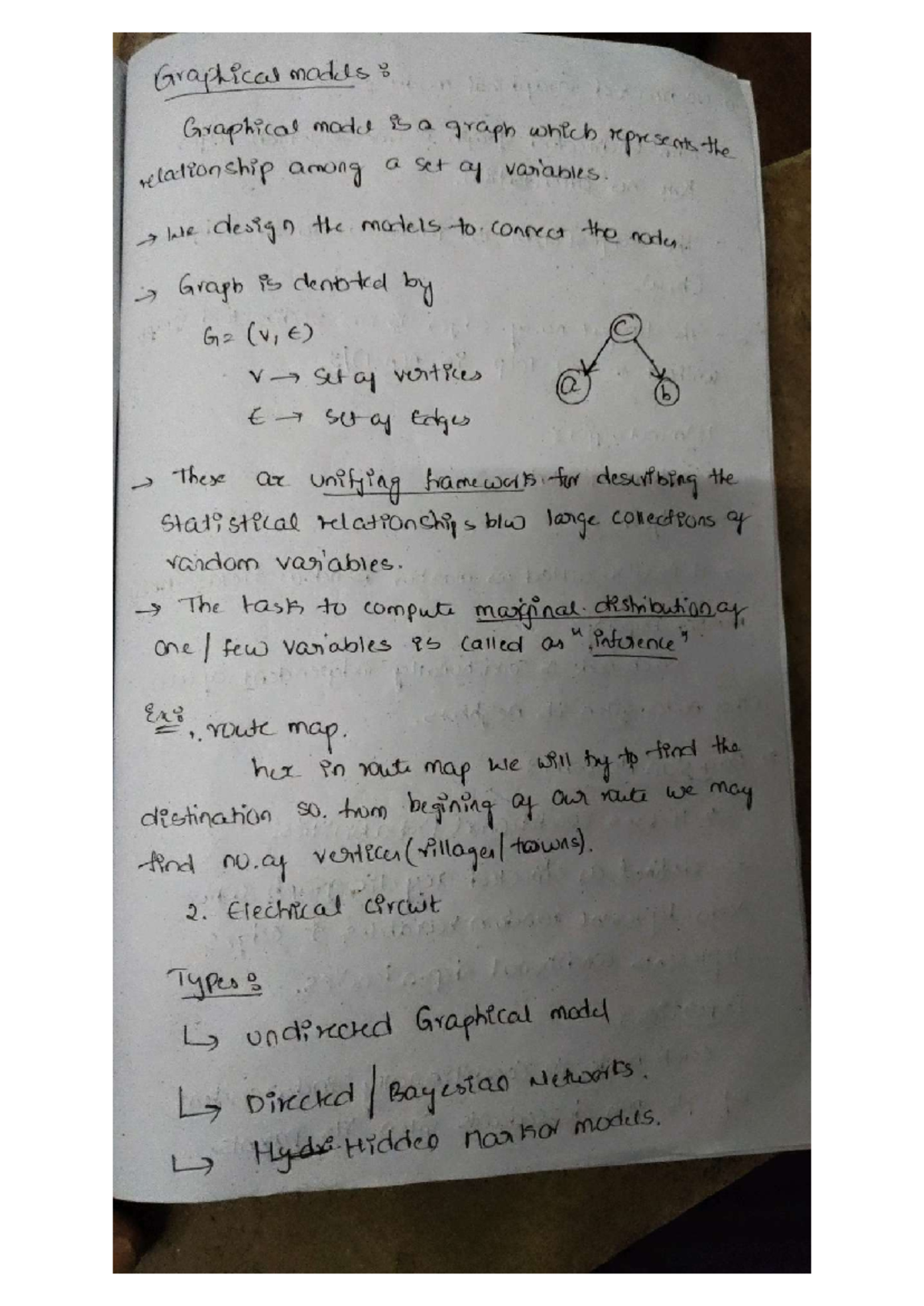 Graphical model - Machine learning r22 - Computer Science And ...