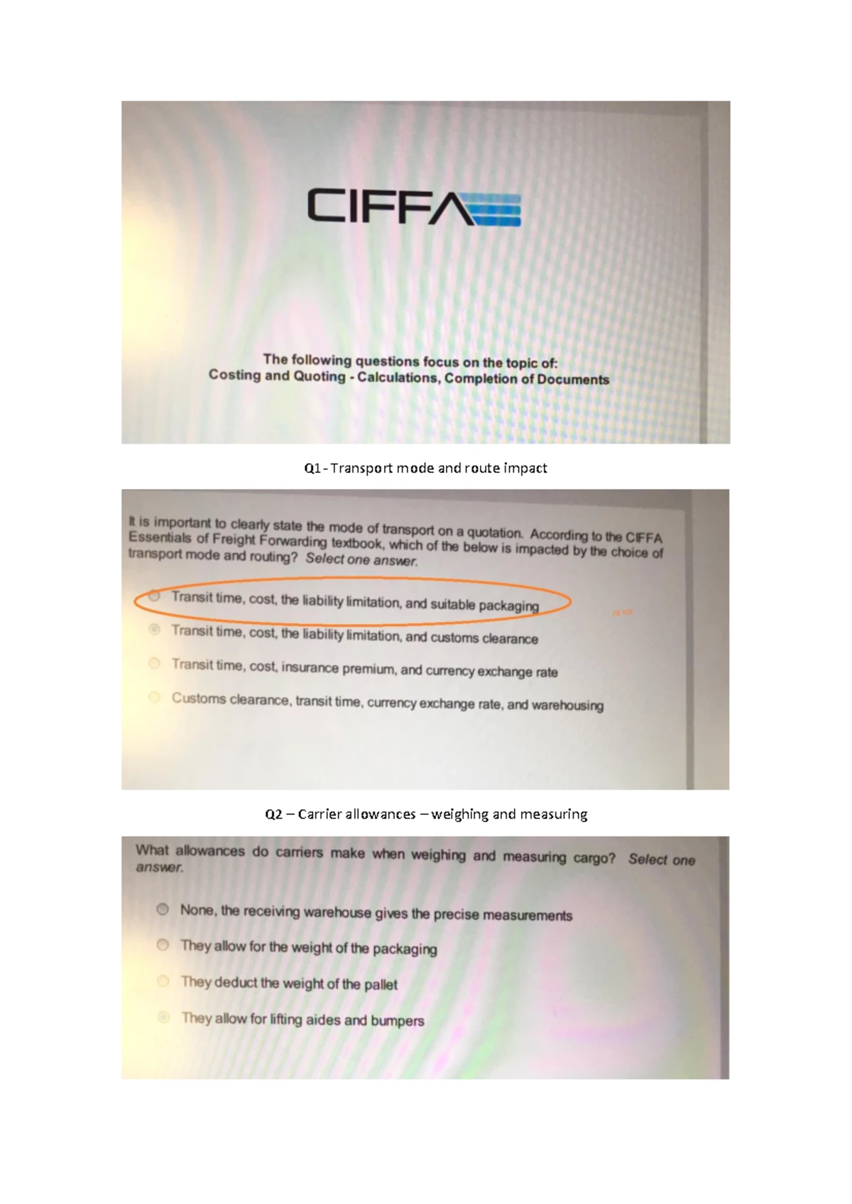ITT exam questions 1 - ITT Exam prep - 1. Ciffa’s mission is to ...