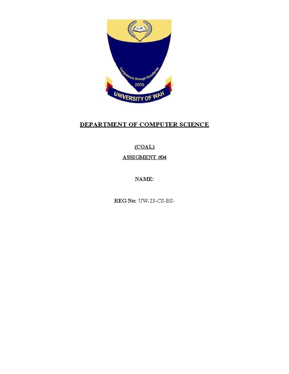 Coal Assignment: Assembly Language Program for Week Day Calculation ...