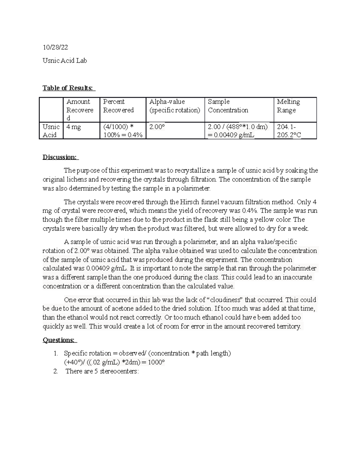 Usnic Acid Lab Report - Deprecated API usage: The SVG back-end is no longer maintained and may ...