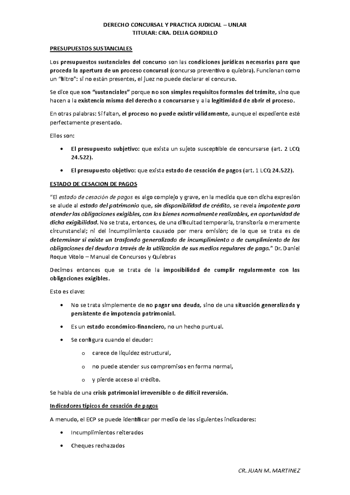 Práctico de Concursos: Análisis del Caso SanCor y Presupuestos ...