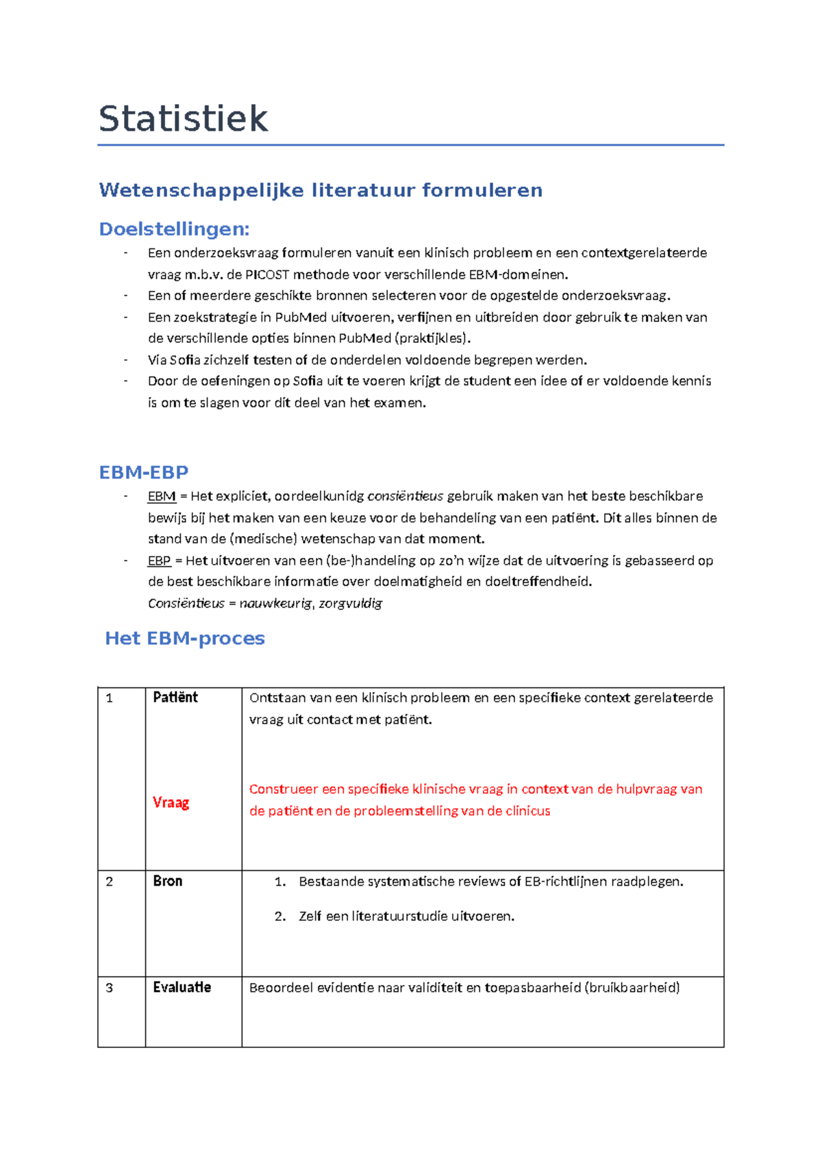 Samenvatting Onderzoeksmethodologie: Formuleren van Doelstellingen en ...