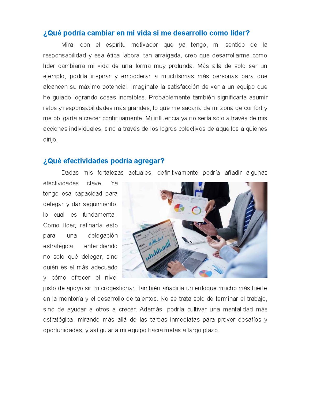 Asignación Unidad 1: Reflexiones sobre Habilidades de Liderazgo ...