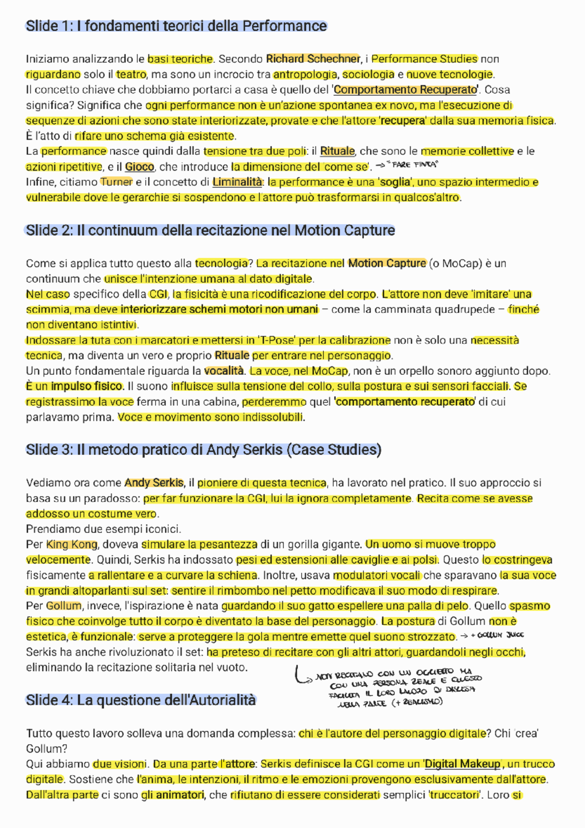 Presentazione: Fondamenti Teorici e Pratici di Andy Serkis (Case Study ...