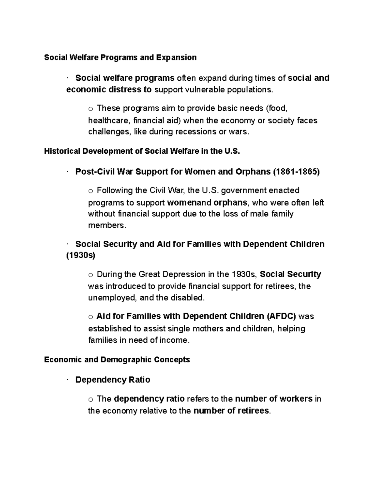 Landmark Legal Cases and Social Welfare Policies in the U.S. (EDUC 101 ...