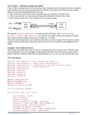 DATA Communication AND Networking Notes - 1 - Network programming - Studocu