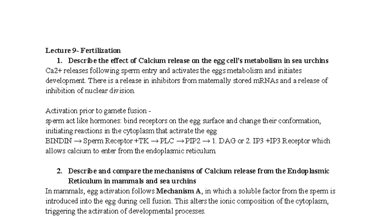 Lecture DevBio: Sea Urchin Development, Cell Fate, and Gastrulation ...