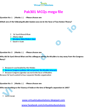CS201 Midterm Solved MCQS By Junaid - ####### 0 CS201-Introduction to Programming MID Term ...