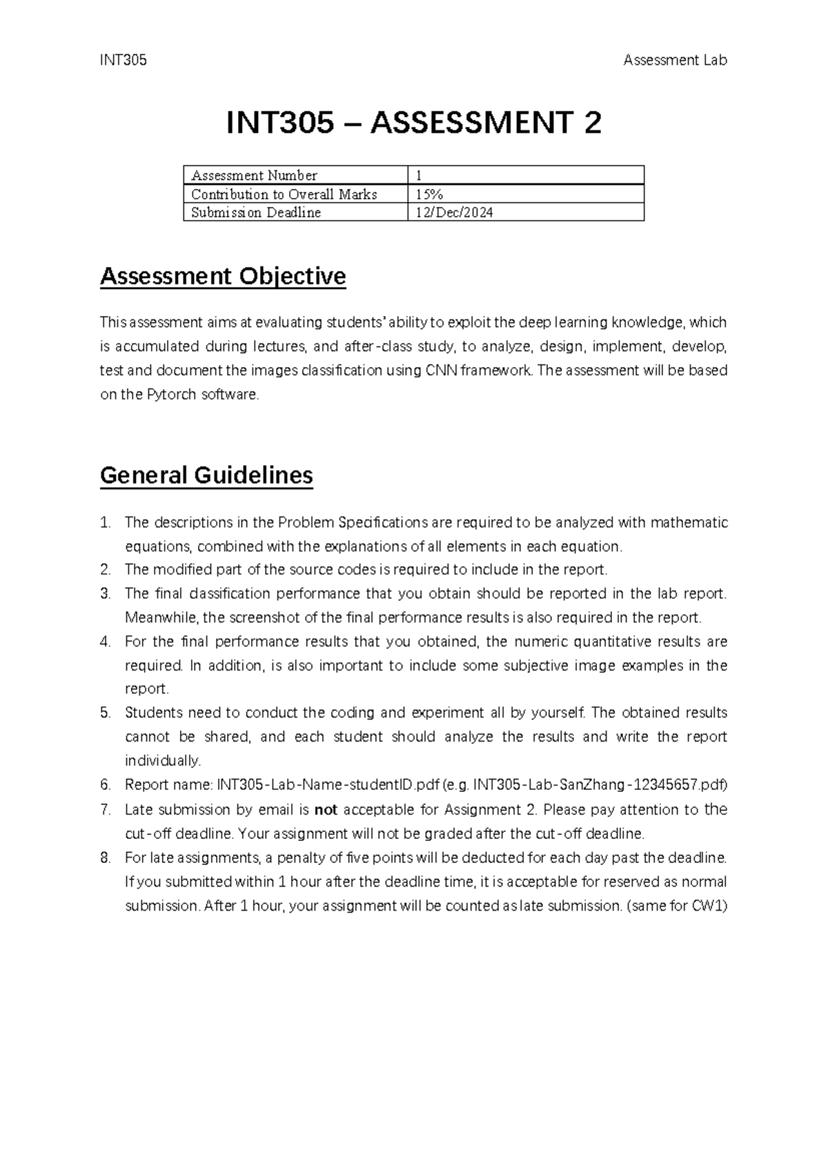 INT305 Lab Script: Handwritten Digits Classification with CNN - Studocu