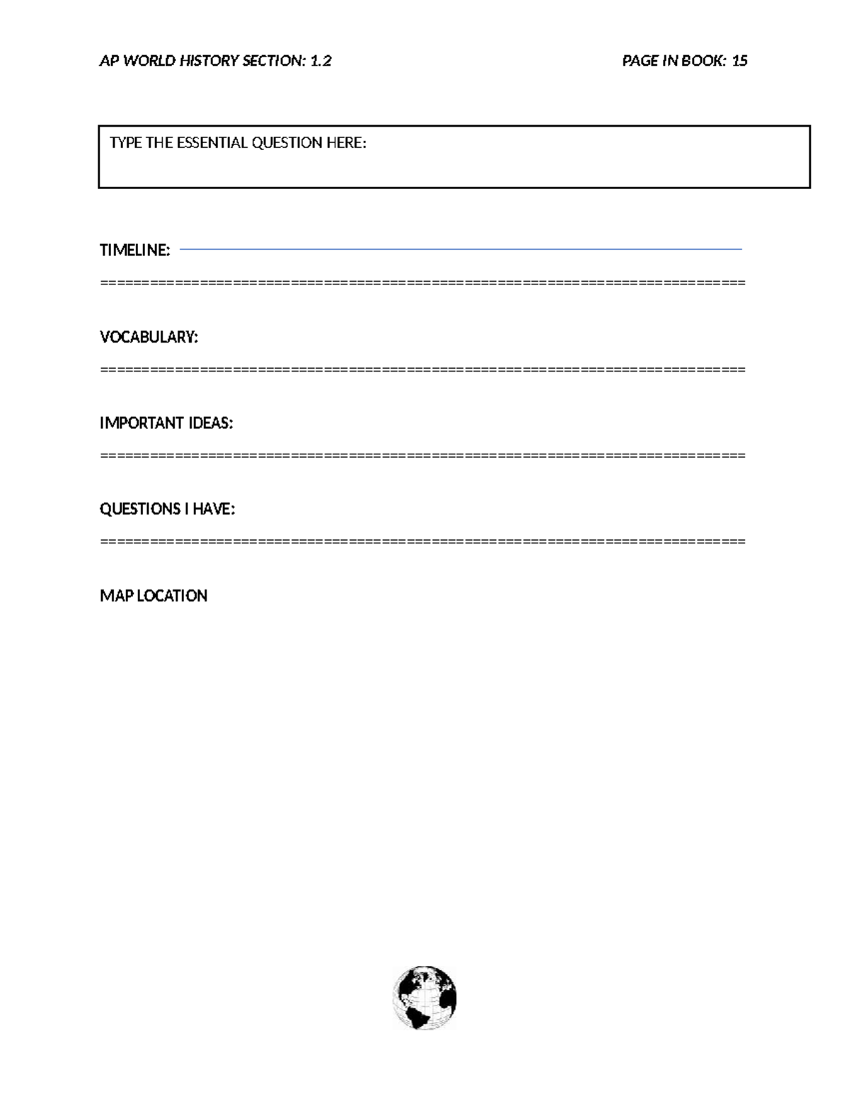 AP WORLD HISTORY STUDY GUIDE: SECTION 1.2 (1200-1450) - Studocu