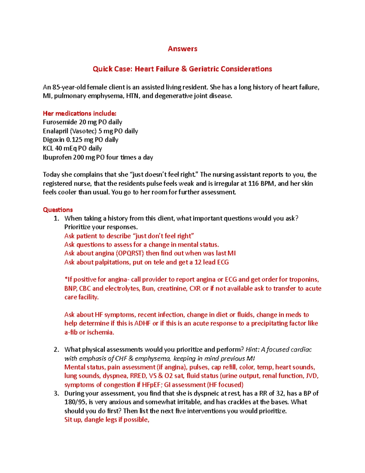 Cpr First Aid Study Guide: Module 3 Assessment Notes - Studocu