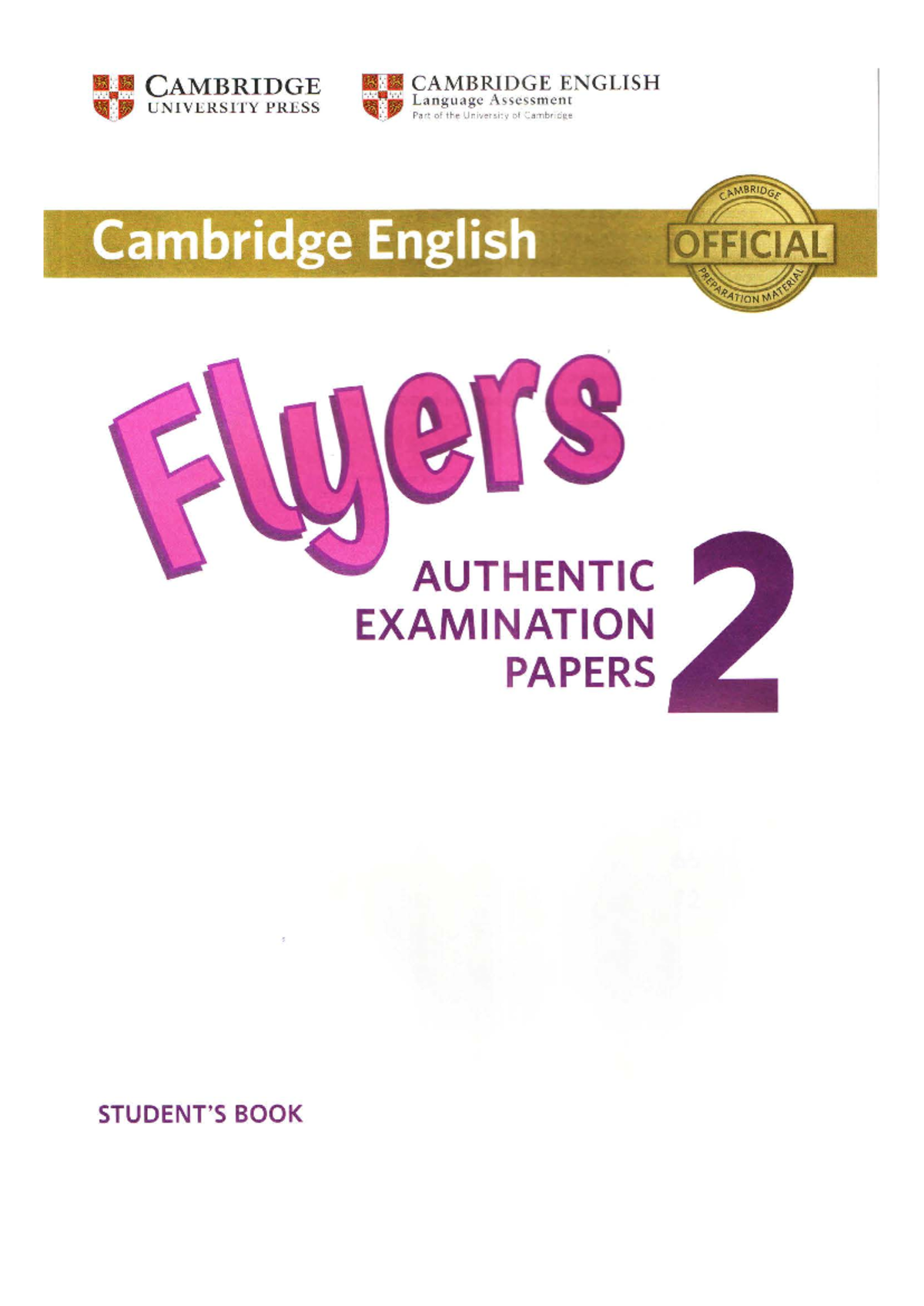 Flyers 2 Student's Book Test 1 Listening Practice - Studocu