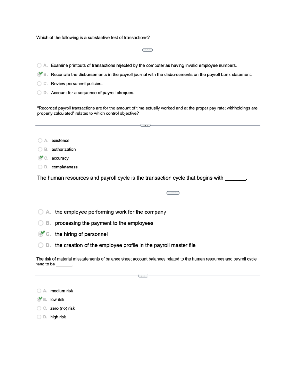Chapter 15: Auditing the Human Resources & Payment Cycle - Studocu