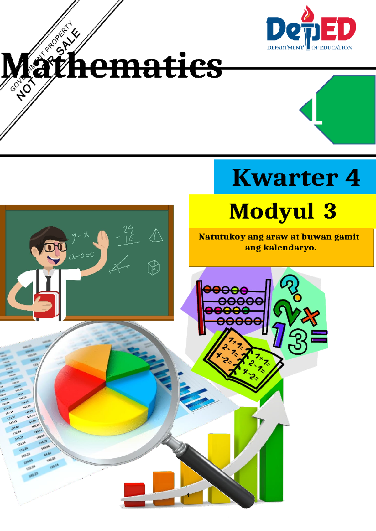 Math 1 Q4 M3: Pagtukoy ng Araw at Buwan Gamit ang Kalendaryo - Studocu