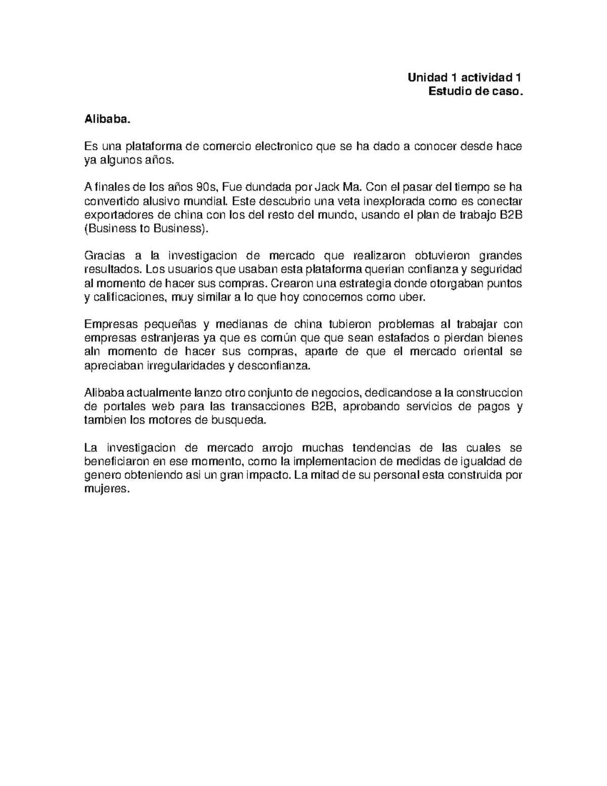 unidad 1. actividad 2. entregable. comparacion - CUADRO DE LOS OBJETIVOS DE LA INVERSIÓN DE LA ...