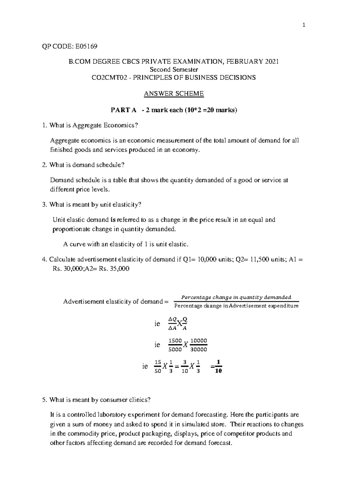 BRF question bank - Brf - B 2ND SEMESTER BUSINESS REGULATORY FRAMEWORK Question Bank MODULE 1 ...
