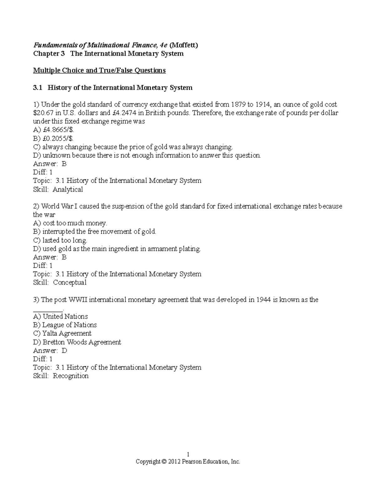 Chapter 3 - This is a test bank which will help you to better ...