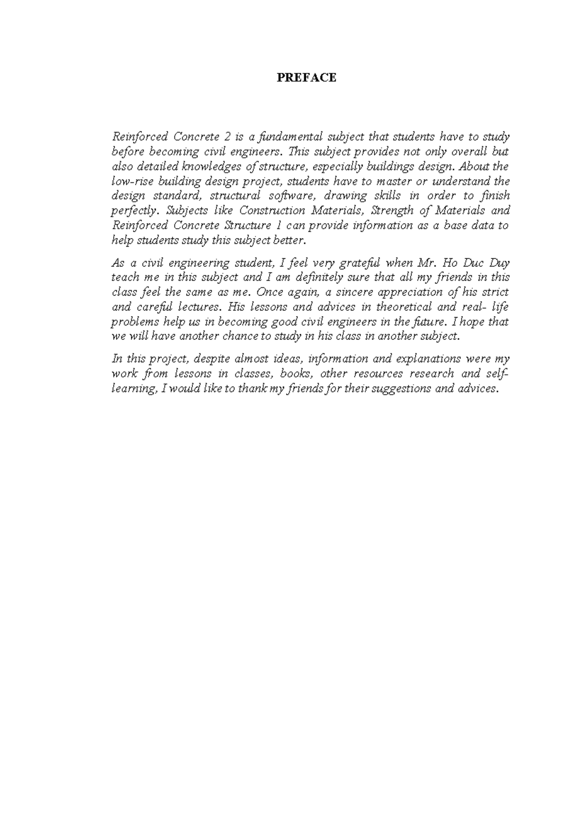 Reinforced Concrete 2: Building Structural Design Project (CC01) - Studocu