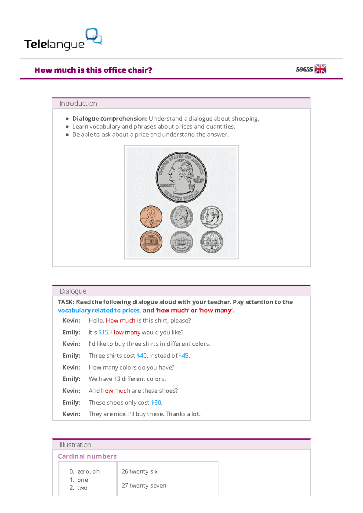 Understanding Prices: Dialogue Comprehension & Vocabulary - Studocu