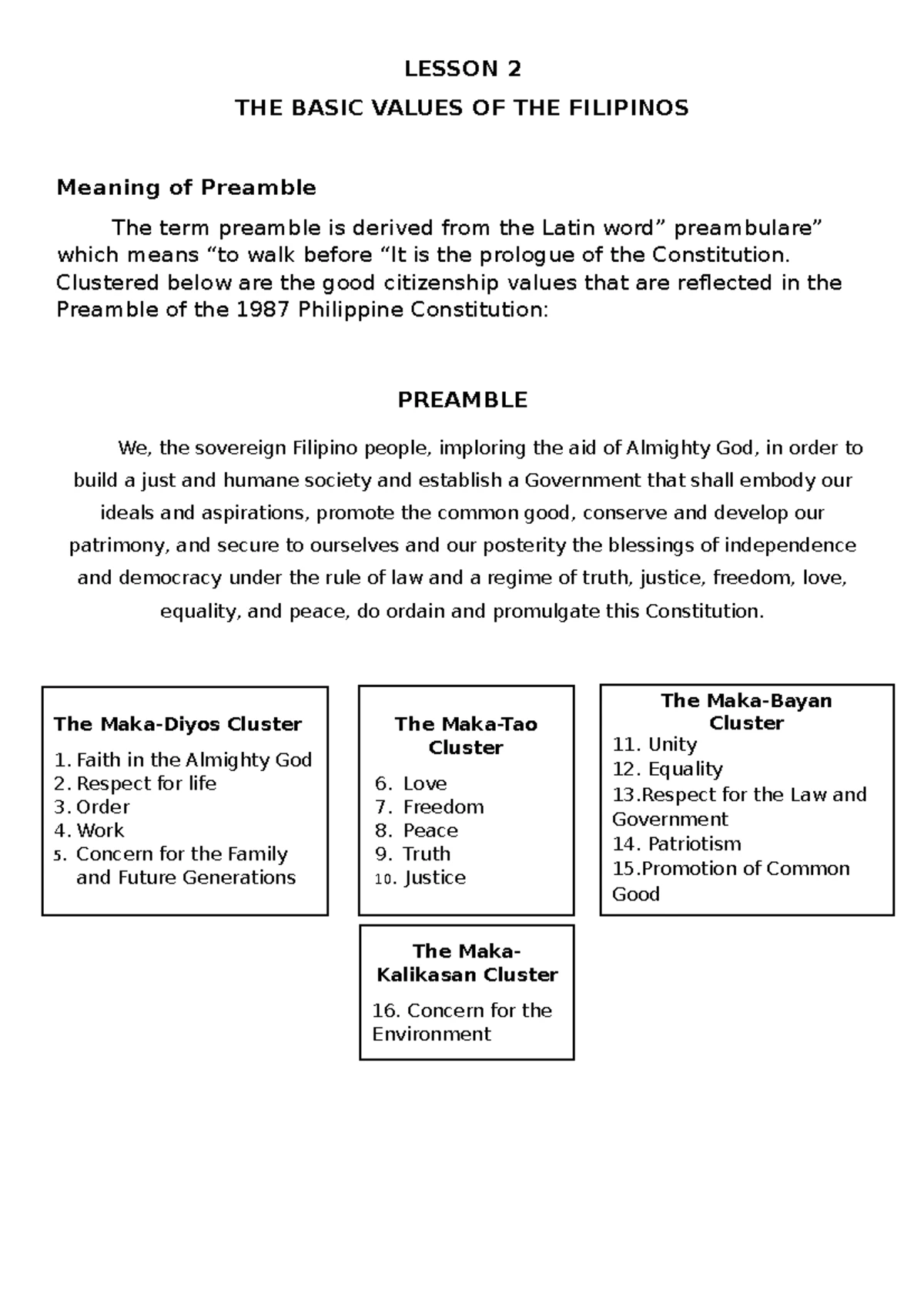 NSTP- Module Lesson-6 - MODULE VI NATIONAL SECURITY Learning Objectives ...