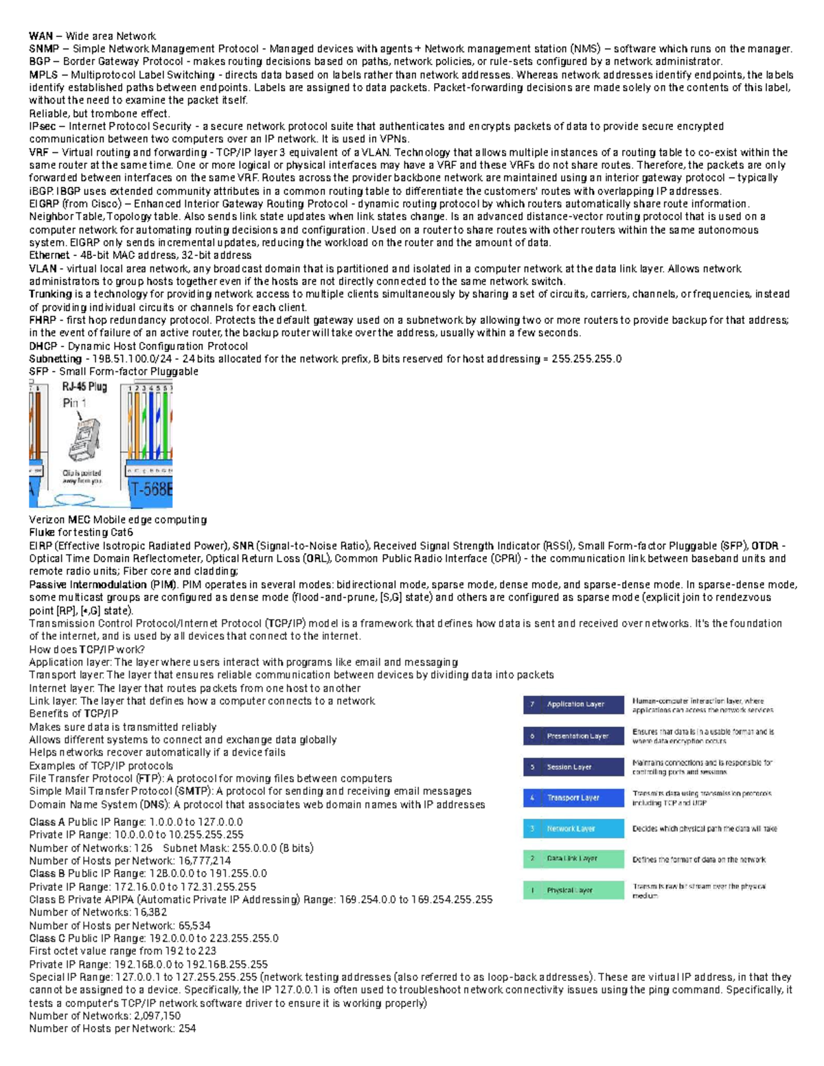Wanlan - Network protocols & methods - WAN – Wide area Network SNMP ...