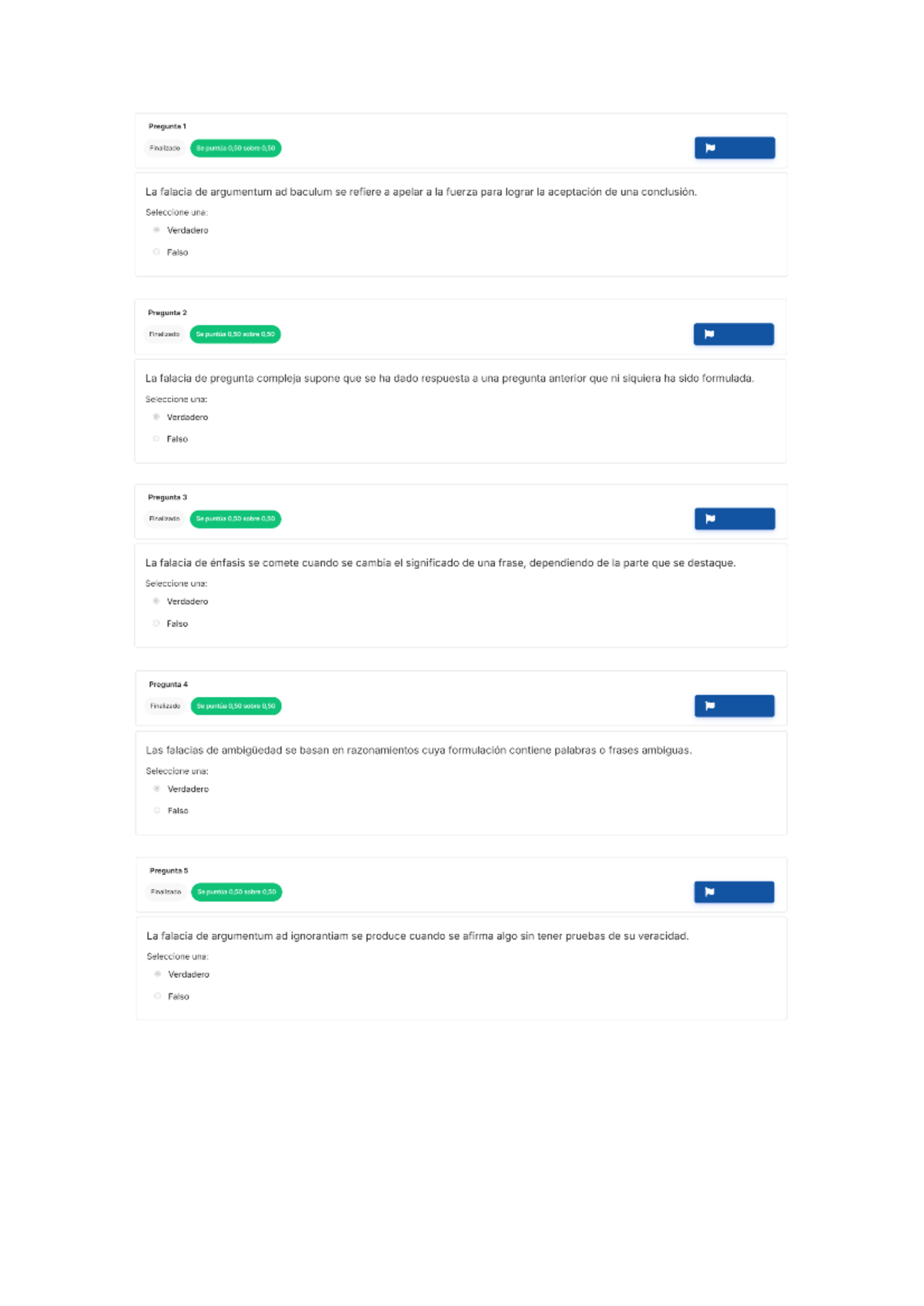 Cuestionario Actividad 9 - Falacias Lógicas (FF-101) - Studocu
