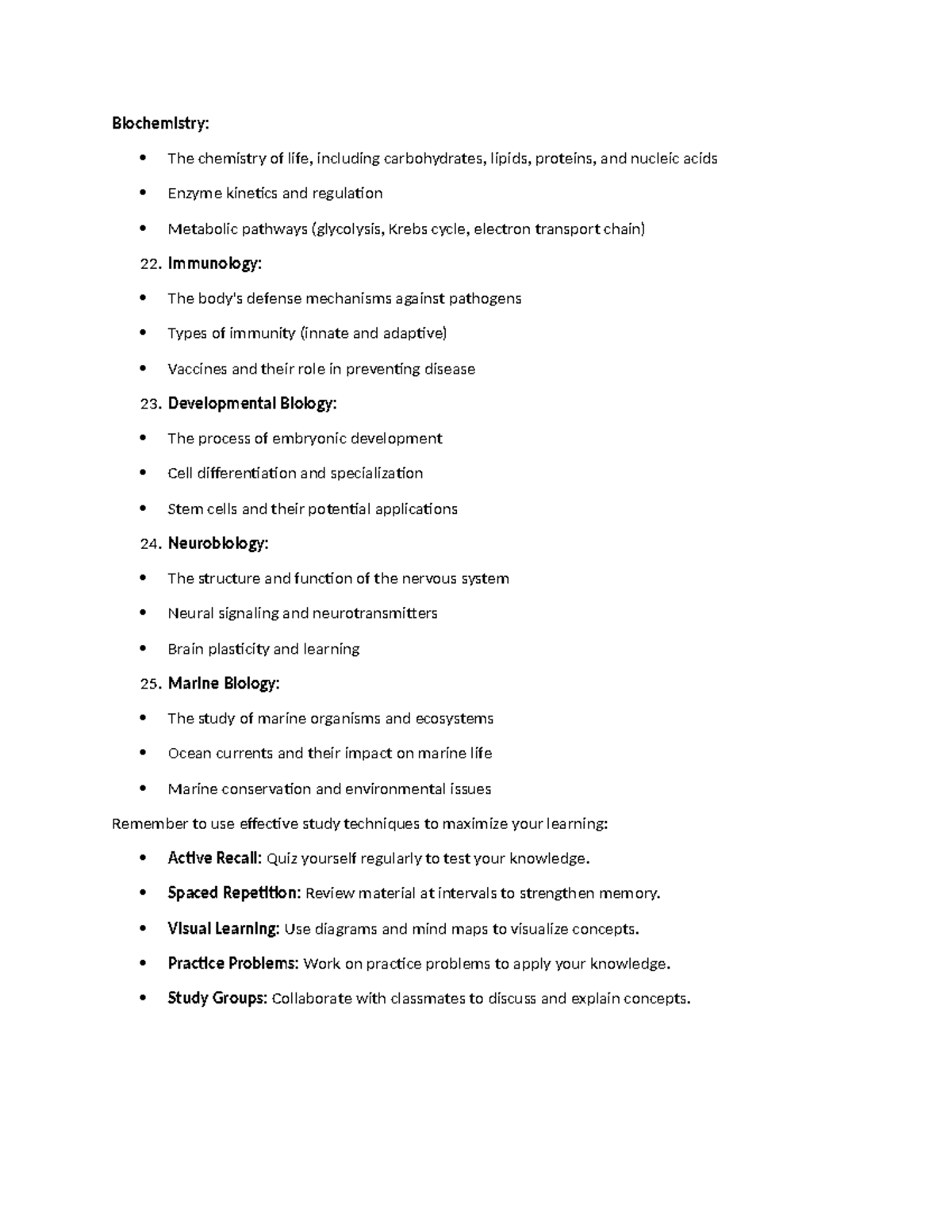 Biochemistry - Comprehensive Reviewer Notes for Exam Prep - Studocu