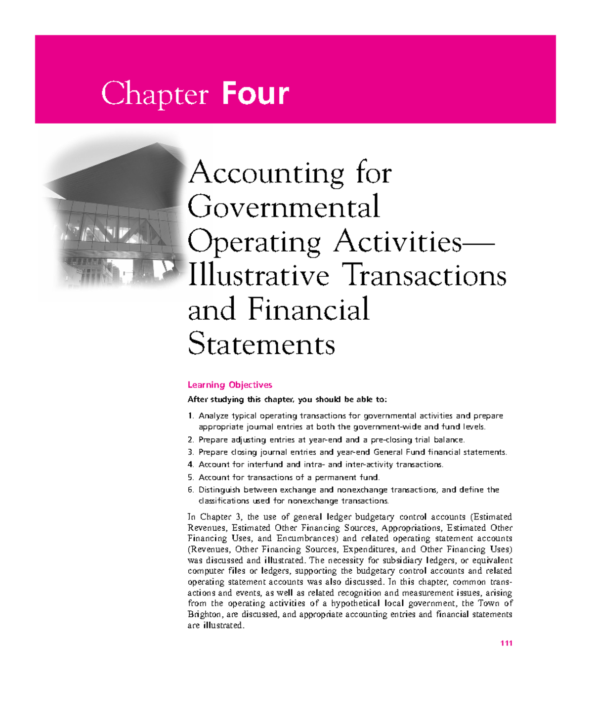 Chapter 4: Accounting for Governmental Operating Activities ...