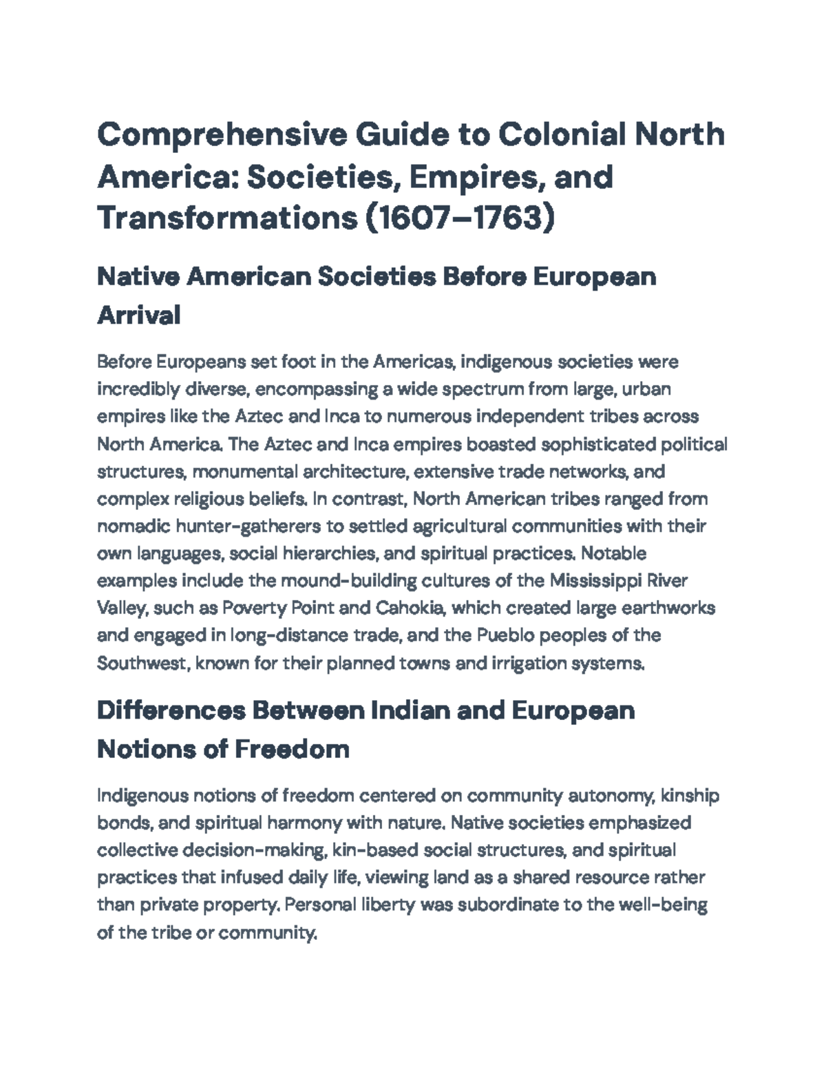 Comprehensive Guide to Colonial America: Societal Changes 1607-1763 ...