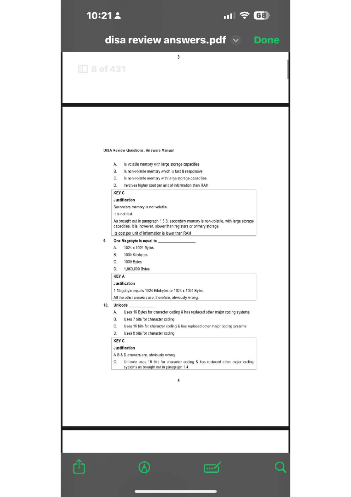 DISA Review Questions & Answers Manual (10:21:68) - Studocu