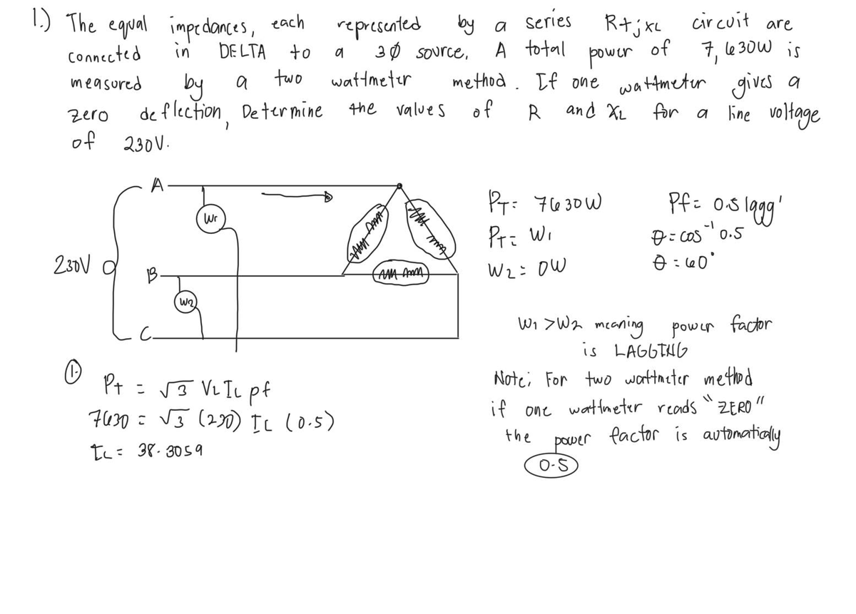 C3 Lecture 2: Delta Circuit Power Measurement and Wattmeter Analysis ...